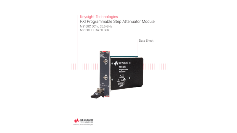 M9168E PXI Programmable Step Attenuator Module, DC to 50 GHz | Keysight